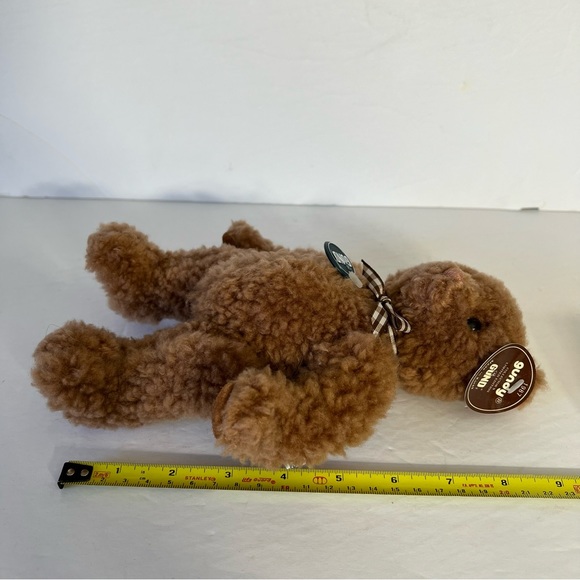 Gund | Toys | Vtg Gund Jointed Poseable 9 Plush Bear Gundy W Tags Label ...
